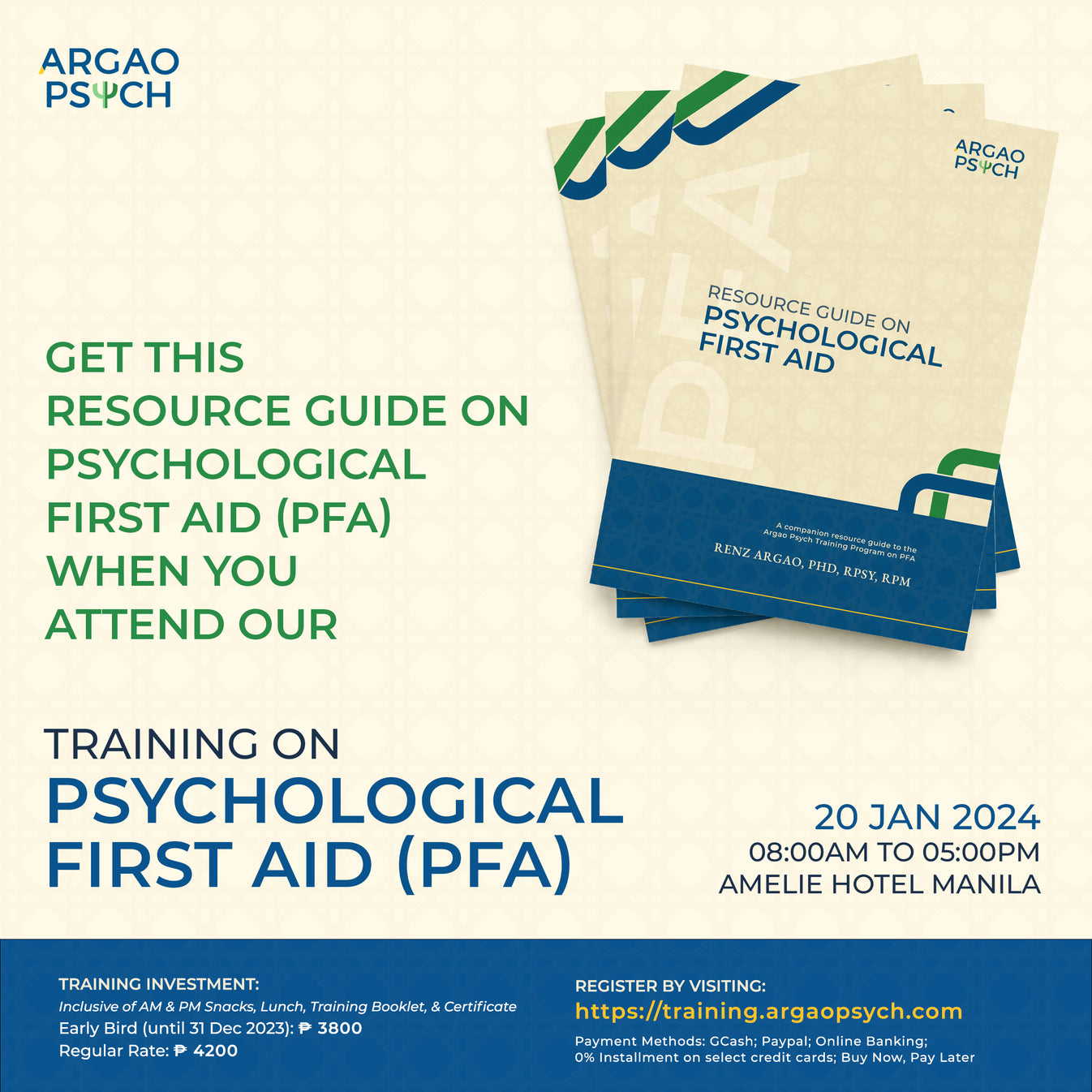Training on Psychological First Aid – Argao Psych